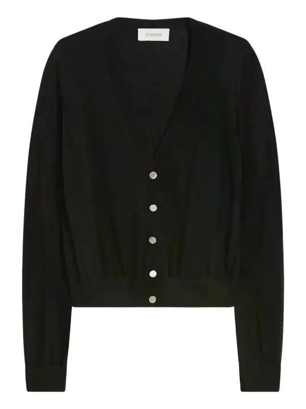 Sportmax Fine-knit Cardigan - Black