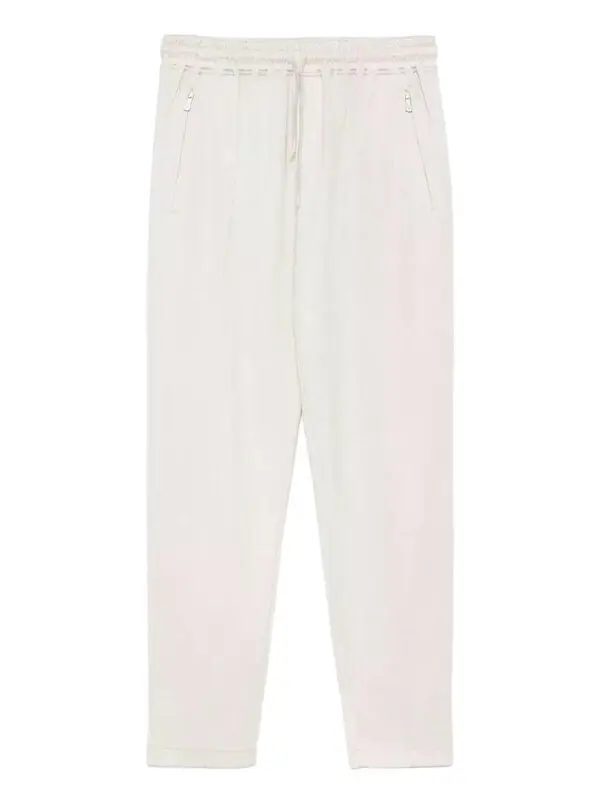 Eleventy Drawstring Zip-pocket Track Pants - Neutrals