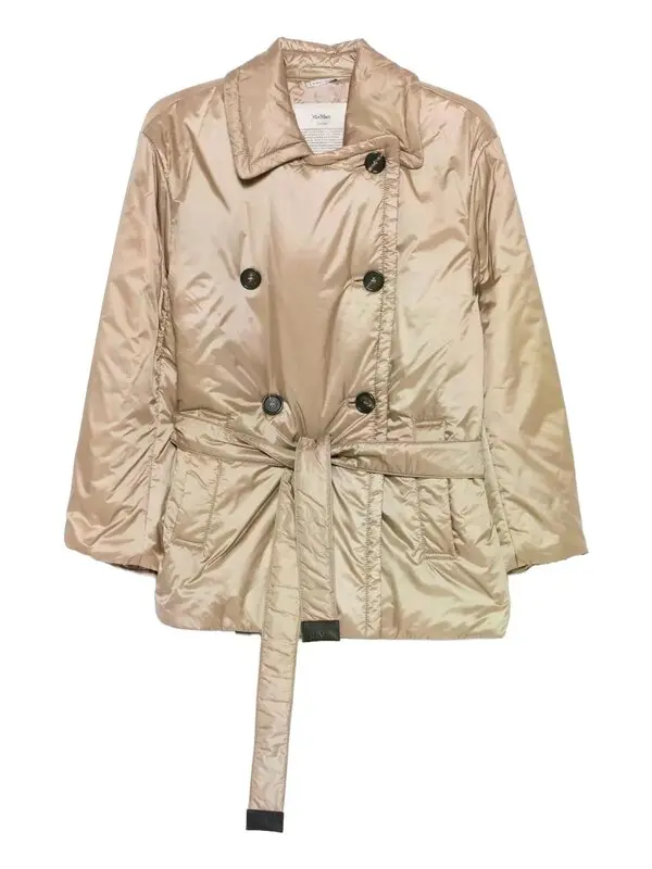 Max Mara Calla Belted Double-breasted Jacket - Neutrals