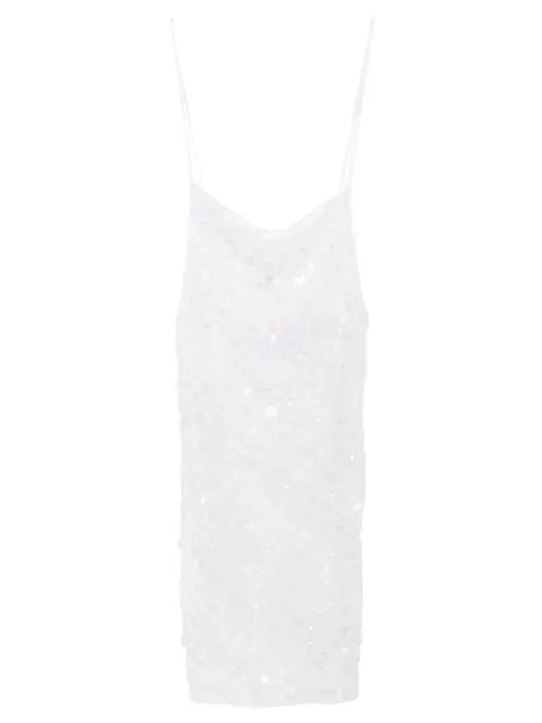 ROBERTA EINER Sequin-embellished Mini Dress - White