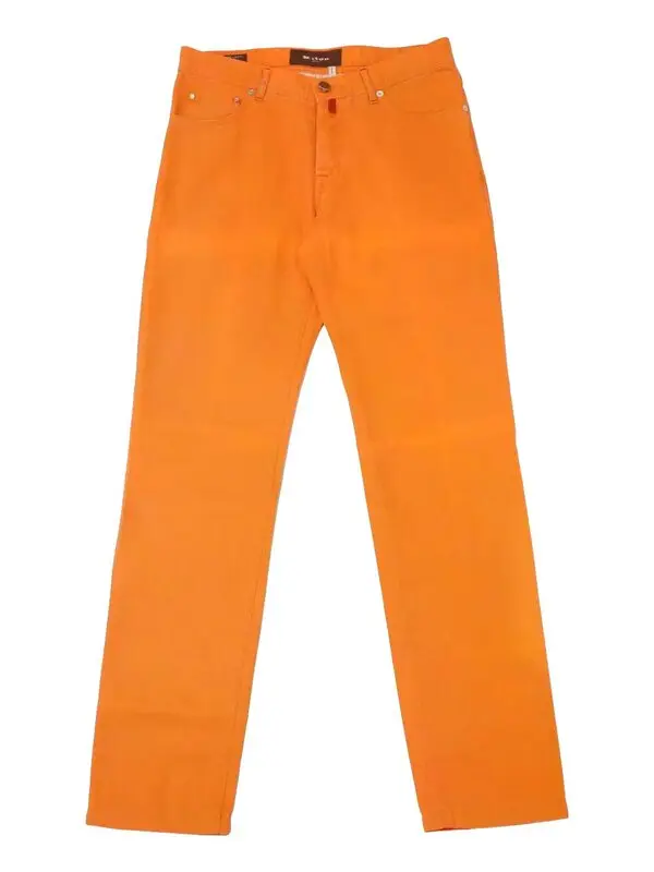 Kiton Cotton Pocket Trousers - Orange