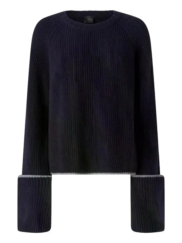 Pinko Ribbed Knit Sweater - Blue