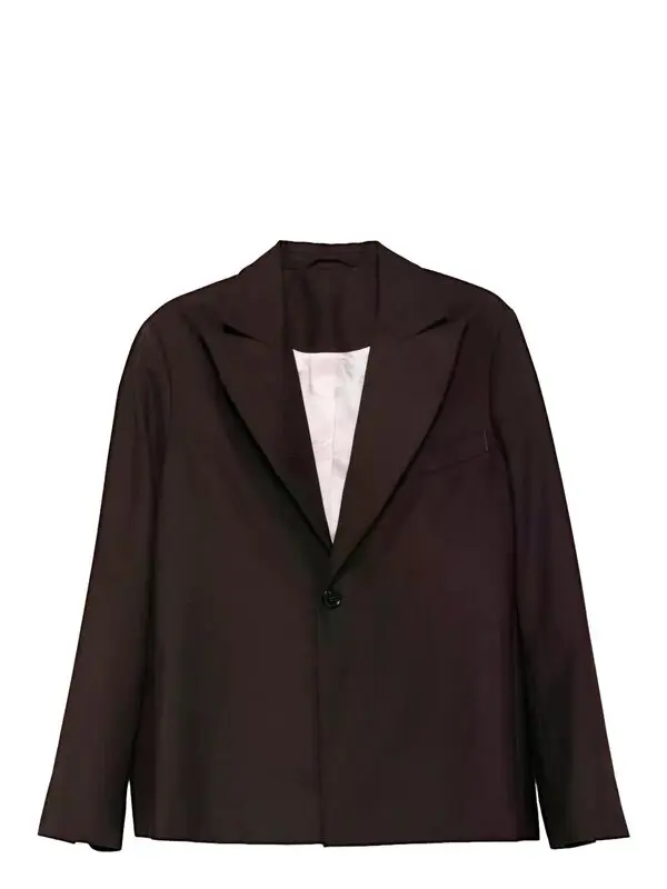 Séfr Peak Lapels Blazer - Brown