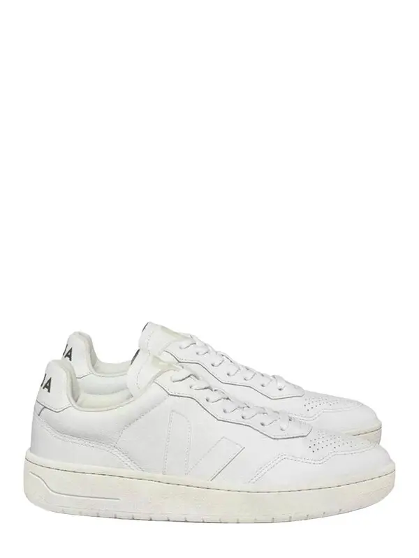 VEJA Leather V-logo Sneakers - White