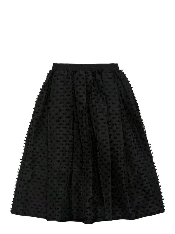 Cecilie Bahnsen Pleated A-line Skirt - Black