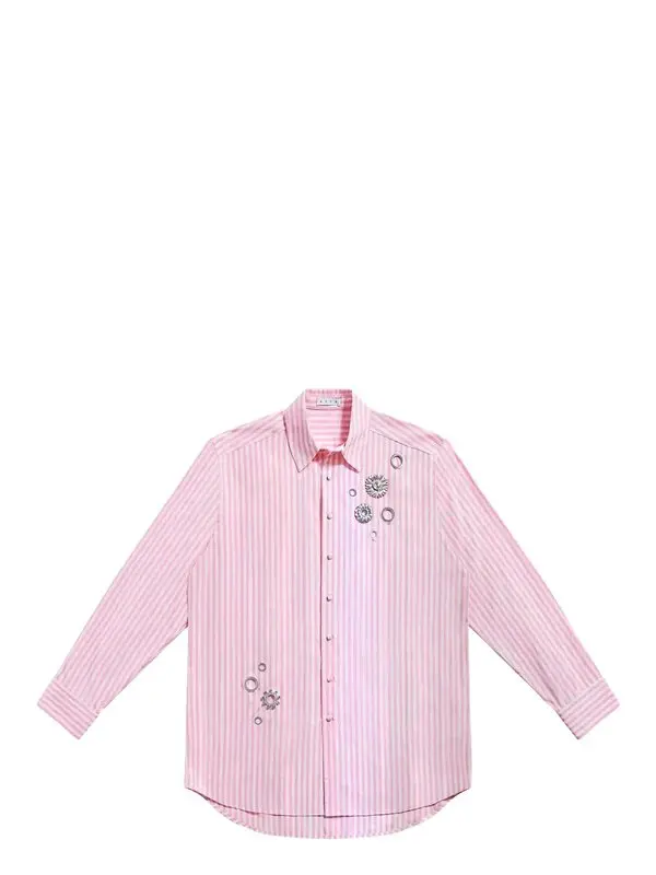 AREA Striped Shirt - Pink