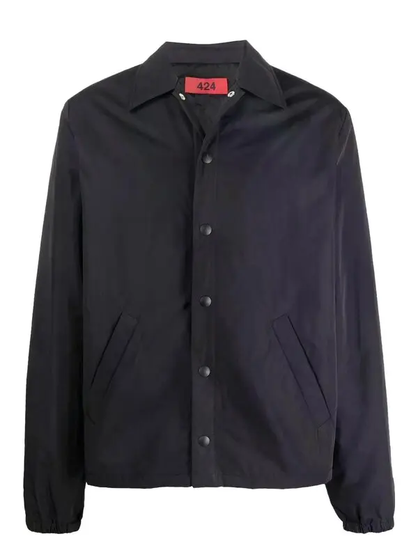 424 Button-down Shirt Jacket - Black