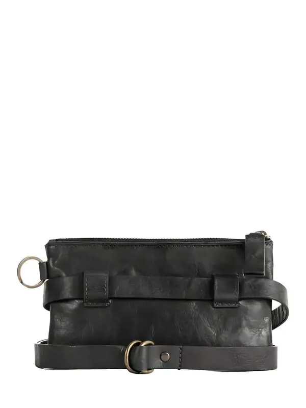 BEA MOMBAERS Flat Pouch Strap Bag - Black