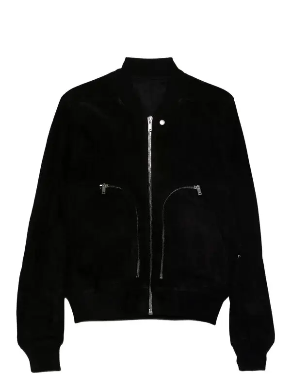 Rick Owens Bauhaus Leather Bomber Jacket - Black