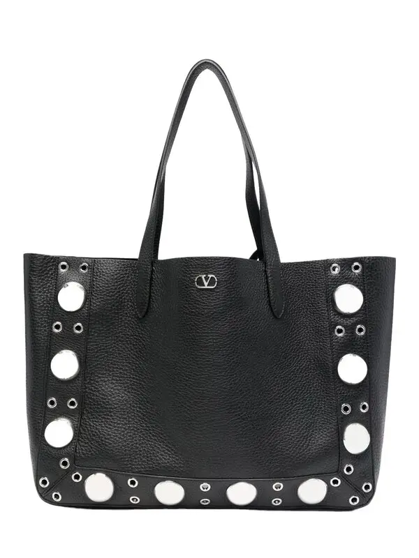 Valentino Garavani Studded Leather Tote Bag - Black