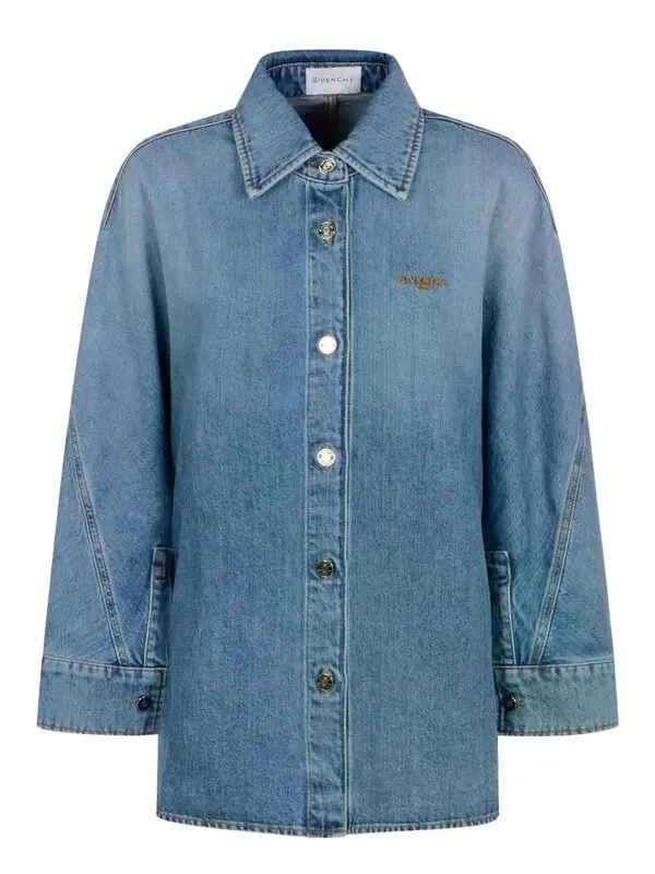 Givenchy Denim Button-fastening Shirt - Blue