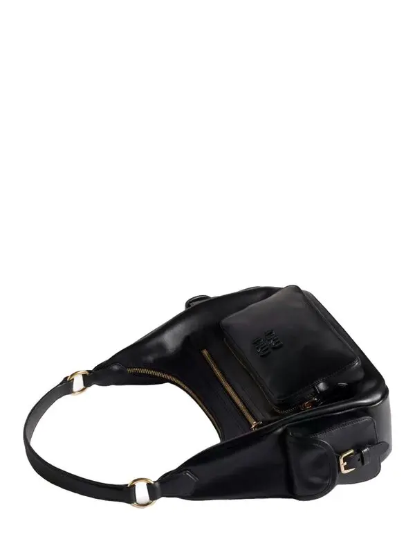 Miu Miu Pocket Shoulder Bag - Black
