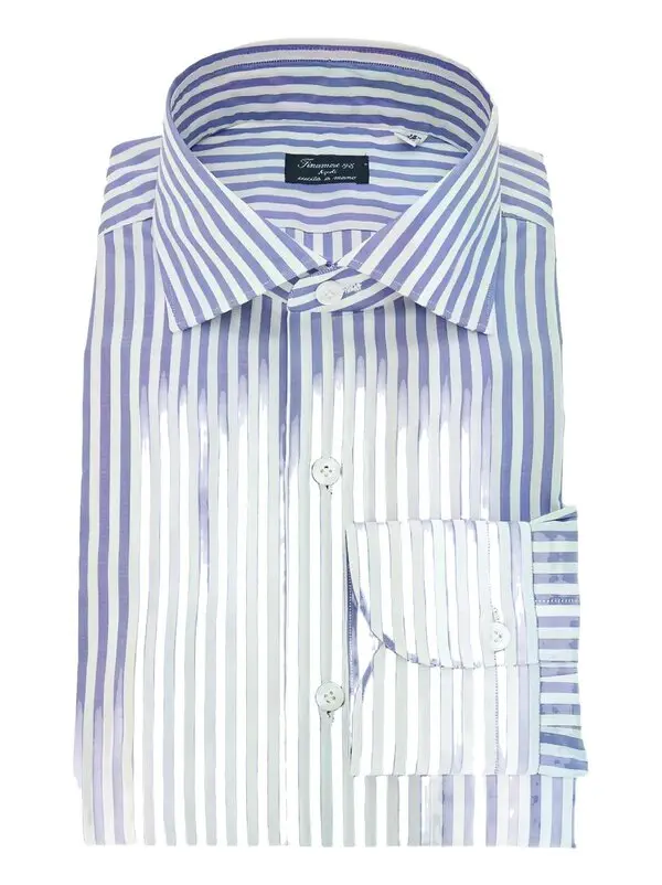 FINAMORE 1925 Striped Shirt - Blue