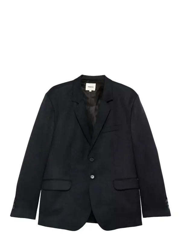 NOYOCO Clint Single-breasted Blazer - Blue