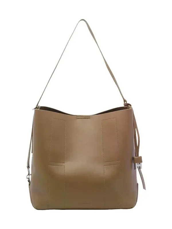 Hogan Hocket Leather Shoulder Bag - Brown