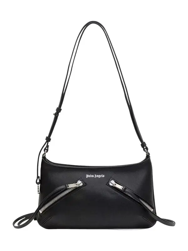 Palm Angels Giorgina Zip-detail Shoulder Bag - Black