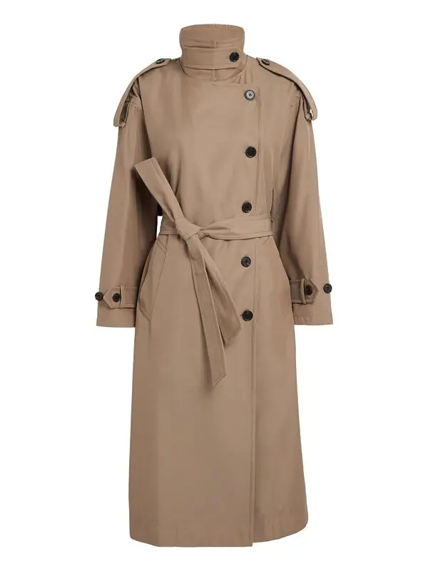 Citizens Of Humanity Twill Favi Trench Coat - Green