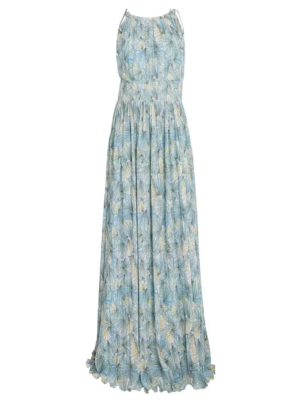 Veronica Beard Sleeveless Yardley Maxi Dress - Blue
