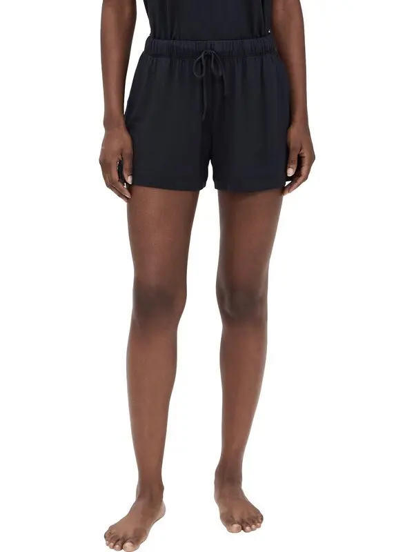 Eberjey Relaxed Jersey Shorts - Black