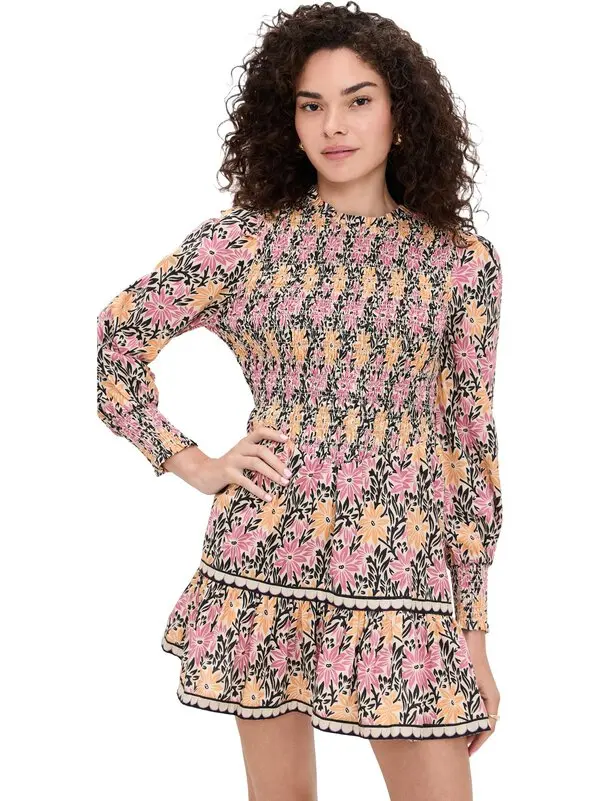Saylor Darla Floral Batik Mini Dress - Multi