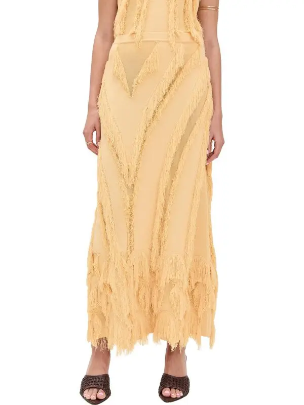 Ulla Johnson Astrid Knit Maxi Skirt - Goldfinch
