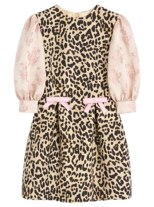 Valentino Garavani Crepe Couture Animalier Mini Dress - Animal Print/rose