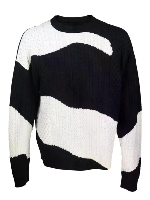 MOSTLY HEARD RARELY SEEN Cable Knit Sweater - Black