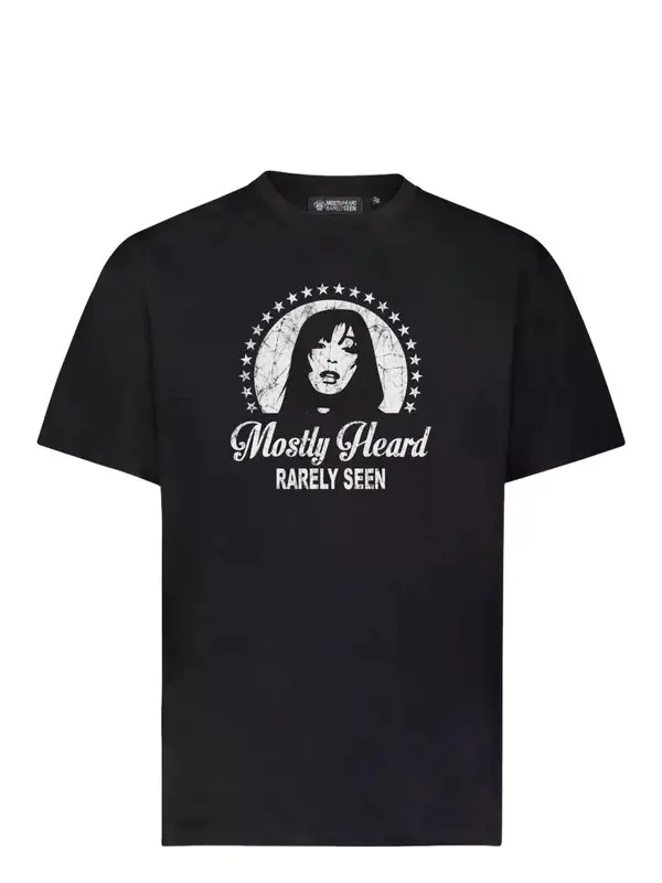 MOSTLY HEARD RARELY SEEN Paramount Graphic-print Cotton T-shirt - Black