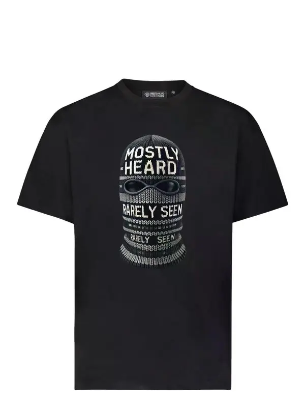 MOSTLY HEARD RARELY SEEN Ski Mask Cotton T-shirt - Black