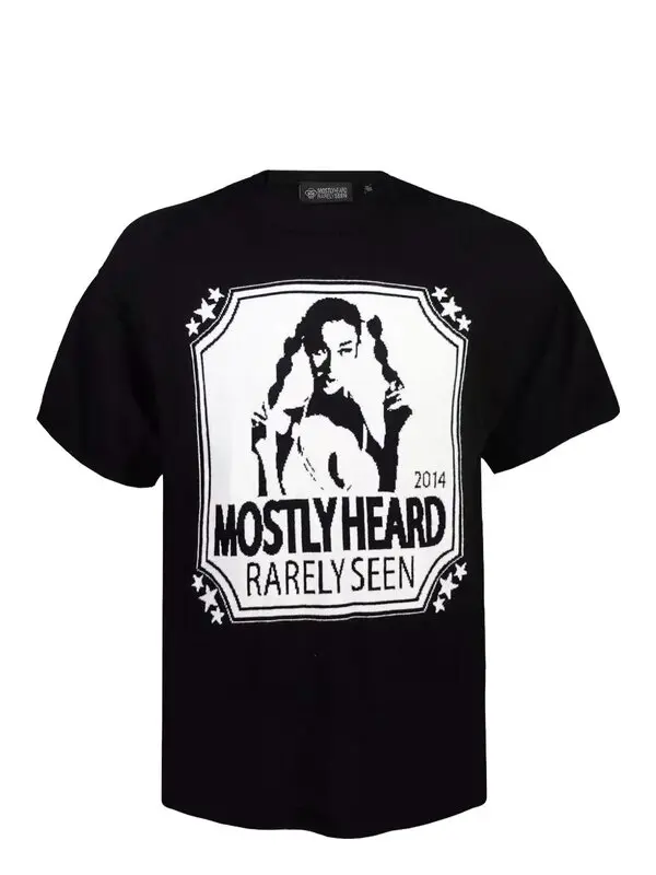 MOSTLY HEARD RARELY SEEN Graphic-print Cotton T-shirt - Black