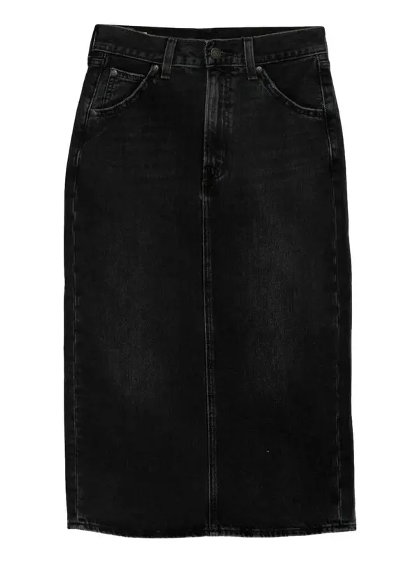 LEVI'S Denim Midi Skirt - Black