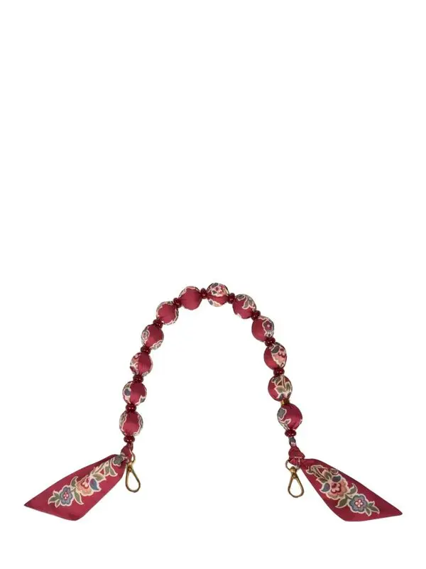 Etro Fabric-sphere Beaded Bag Strap - Red