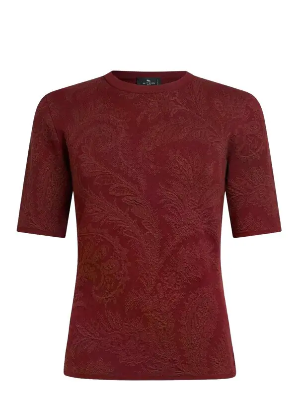 Etro Paisley-jacquard Top - Red