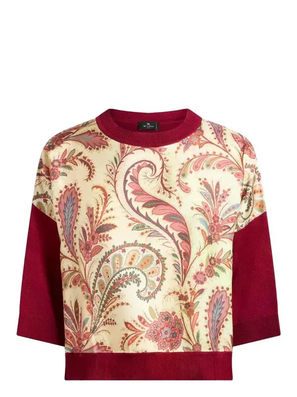 Etro Paisley-print T-shirt - Red