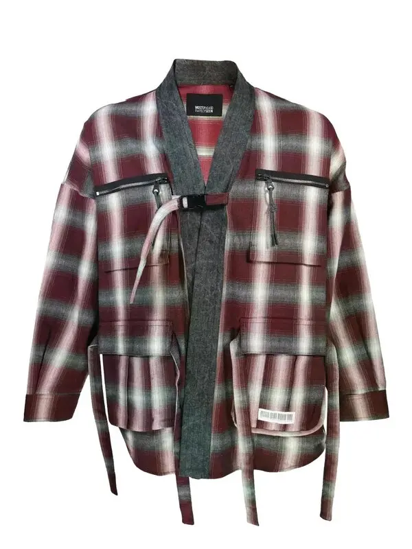 MOSTLY HEARD RARELY SEEN Plaid Shirt Jacket - Red