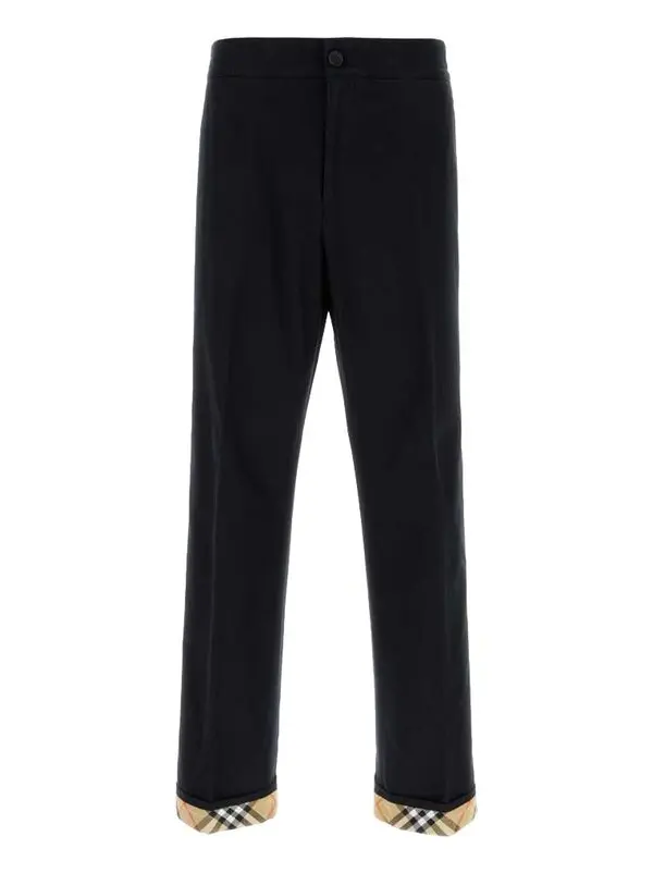 Burberry Gabardine Pants - Blue