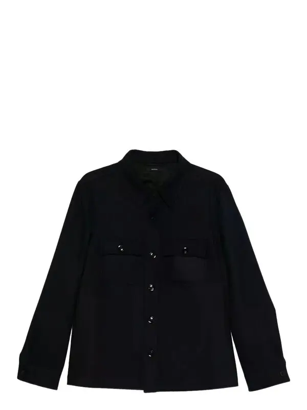 TOM FORD Flap-pocket Overshirt - Blue