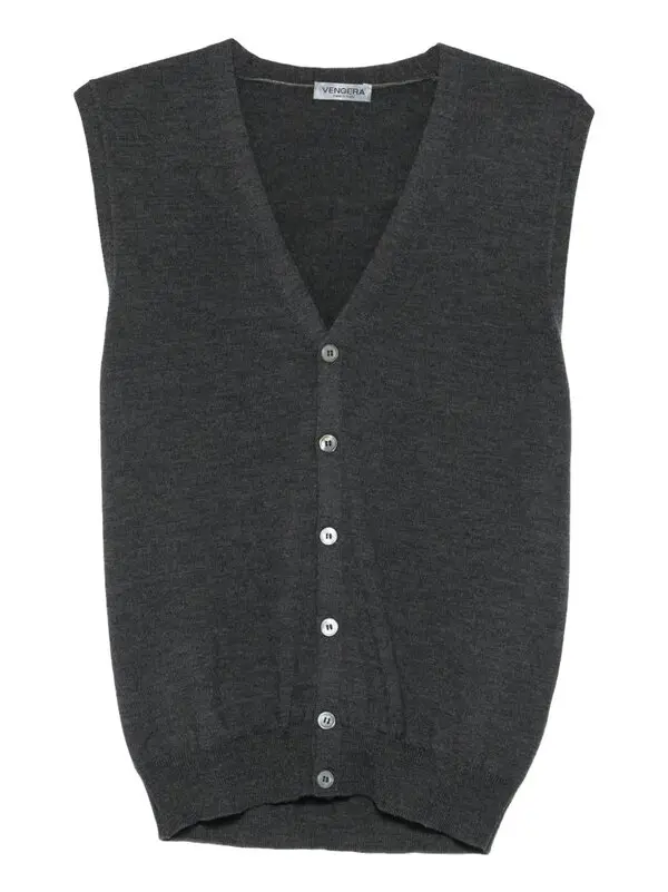GRAN SASSO Merino Wool Cardigan - Grey