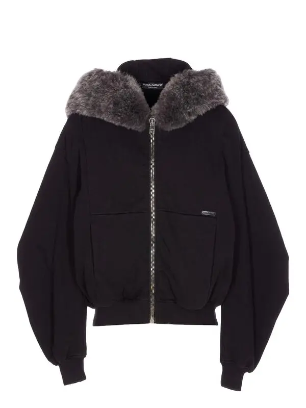 Dolce & Gabbana Hooded Sweatshirt - Black