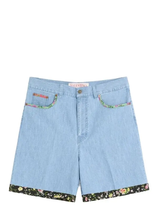Valentino Garavani Five-pocket Denim Shorts - Denim Blu Lav Chiaro