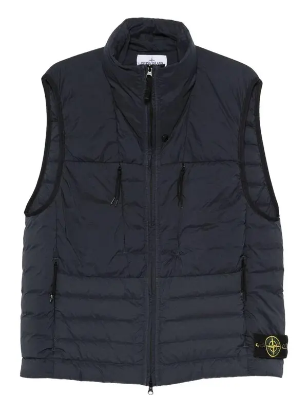 Stone Island Nylon Down Vest - Blue