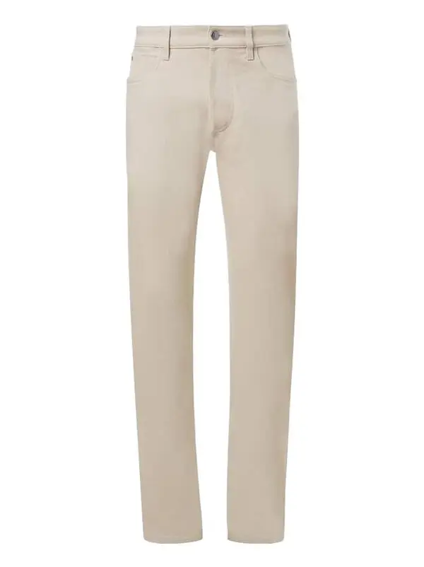 Loro Piana Cotton Straight-leg Trousers - Beige