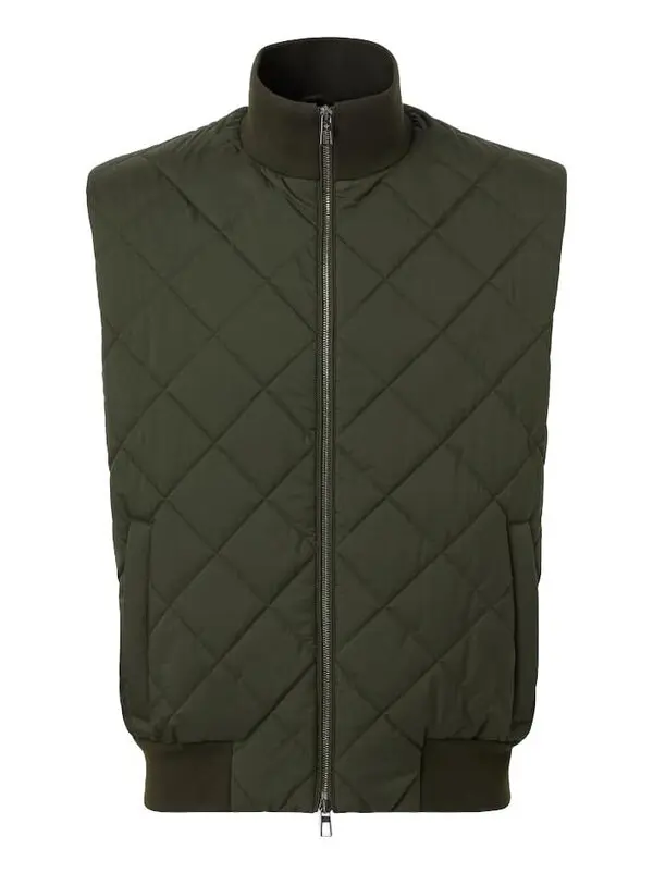 Loro Piana Windwish Storm Quilted Vest - Green