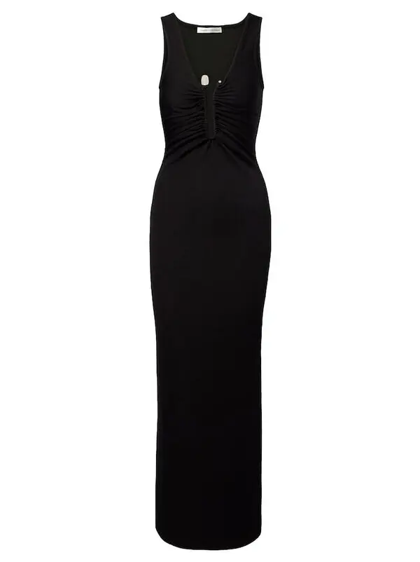 Christopher Esber Embellished Jersey Maxi Dress - Black