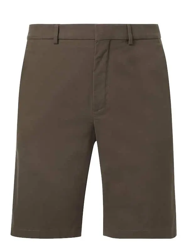 Loro Piana Jarno Cotton-blend Bermuda Shorts - Green