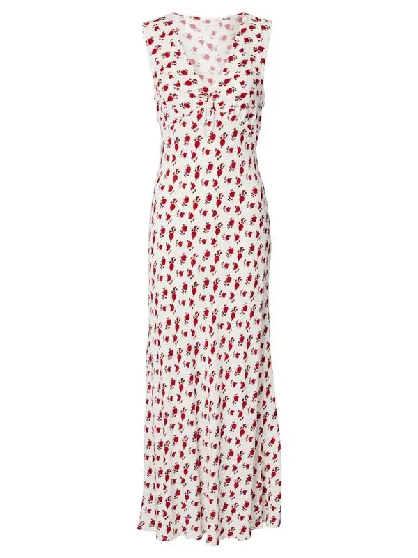 Faithfull The Brand Josephine Floral Maxi Dress - Beige