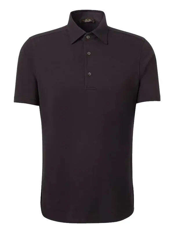 Loro Piana Cotton Piqué Polo Shirt - Brown