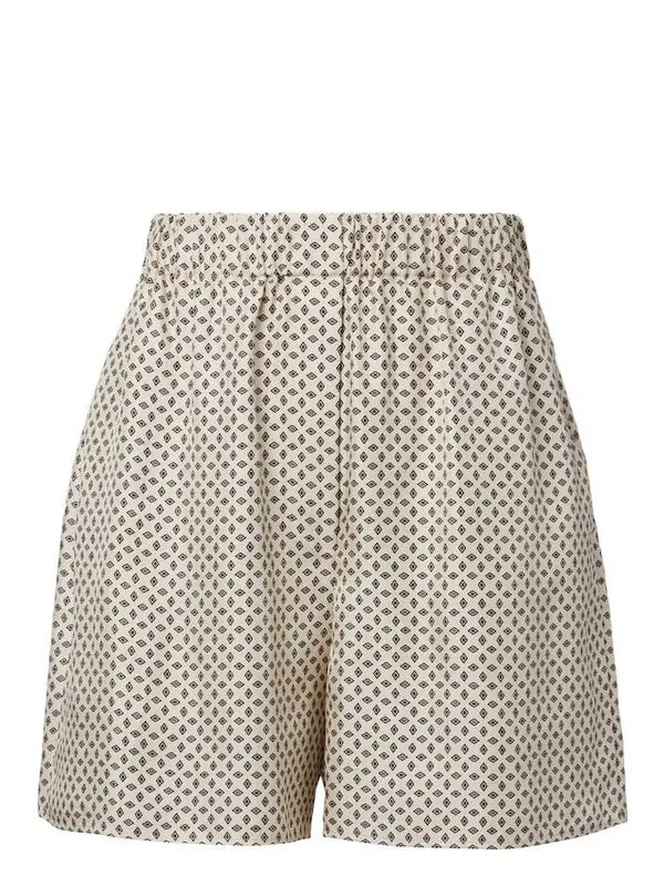 Loro Piana Angelo Silk Twill Bermuda Shorts - Multicoloured
