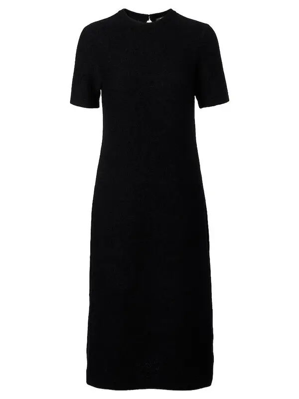 Loro Piana Jarilla Silk And Cotton Midi Dress - Black