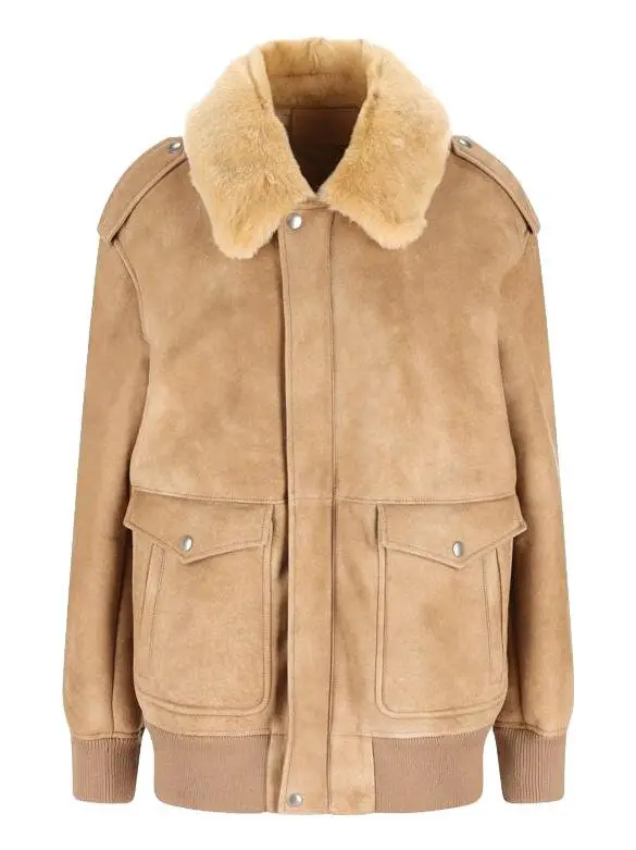 Prada Sheepskin Jacket - Brown
